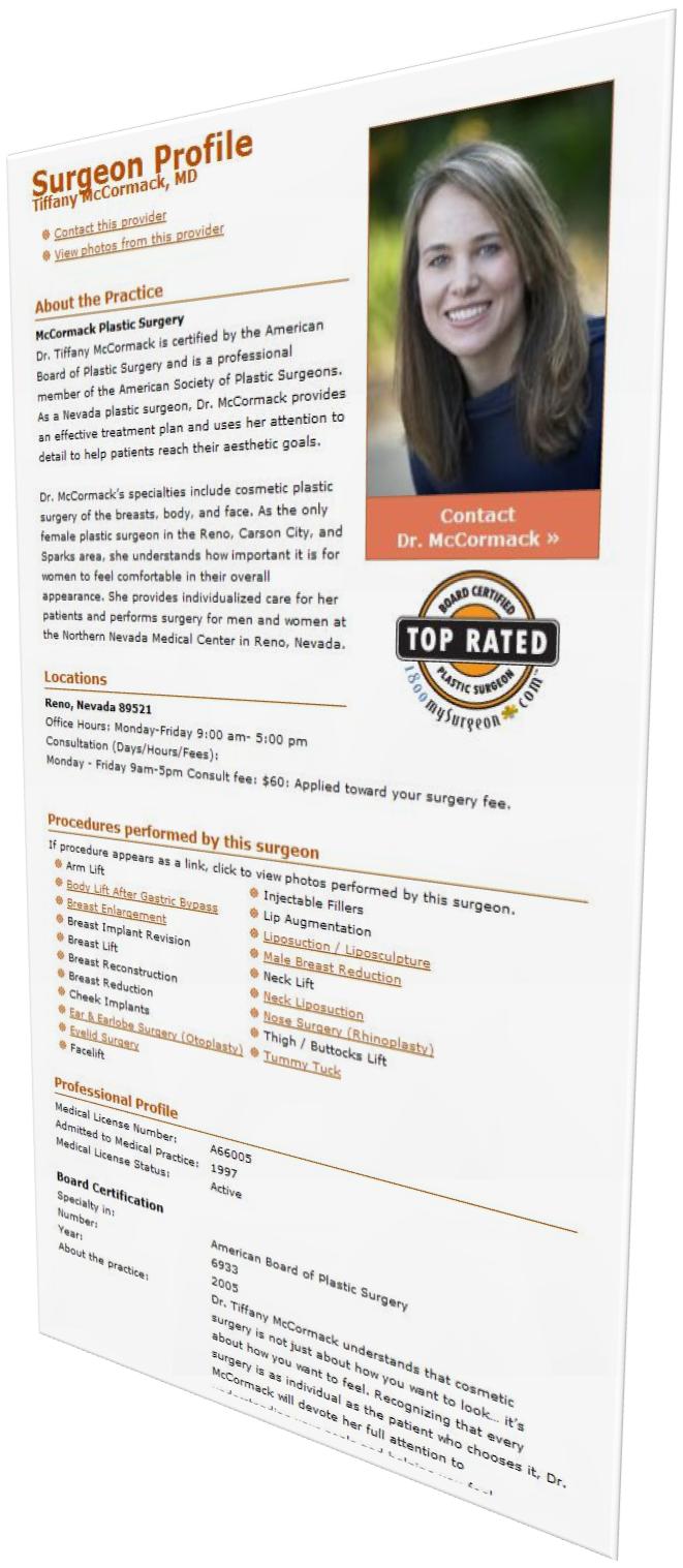Reno Top Plastic Surgeon - Dr. Tiffany McCormack | Reno Tahoe Plastic ...